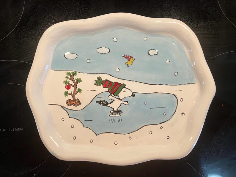 Peanuts Valentine / Winter Plates. 6 Inches- 12 Inches - 13 Inches - Etsy