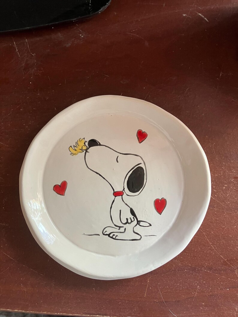 Peanuts Valentine / Winter Plates. 6 Inches- 12 Inches - 13 Inches - Etsy
