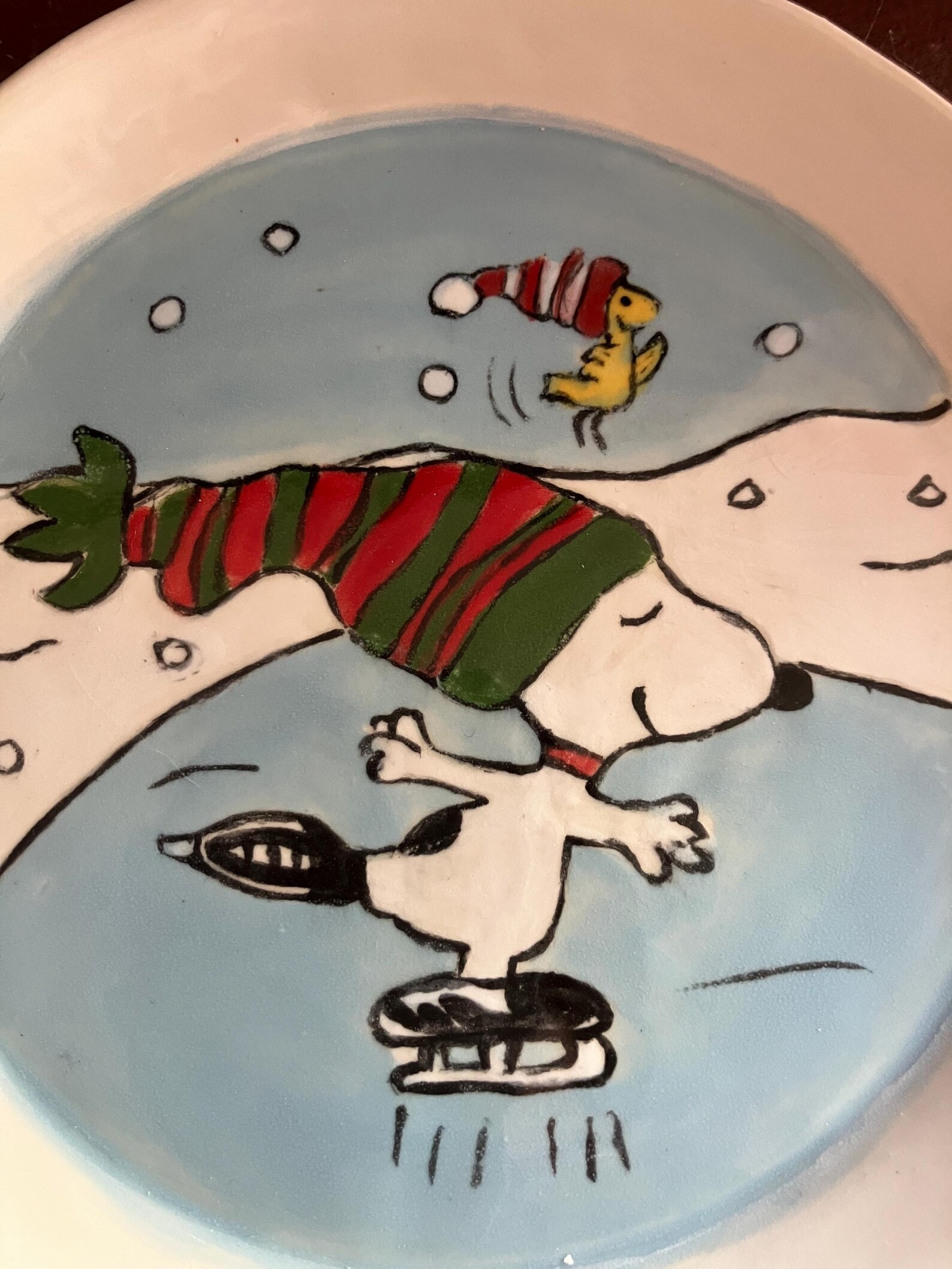 Peanuts Valentine / Winter Plates. 6 Inches- 12 Inches - 13 Inches - Etsy