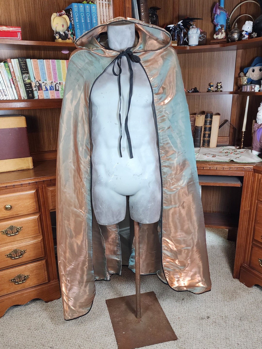 Fae Shimmer Cloak Gold/olive Iridescent Metallic Organza - Etsy