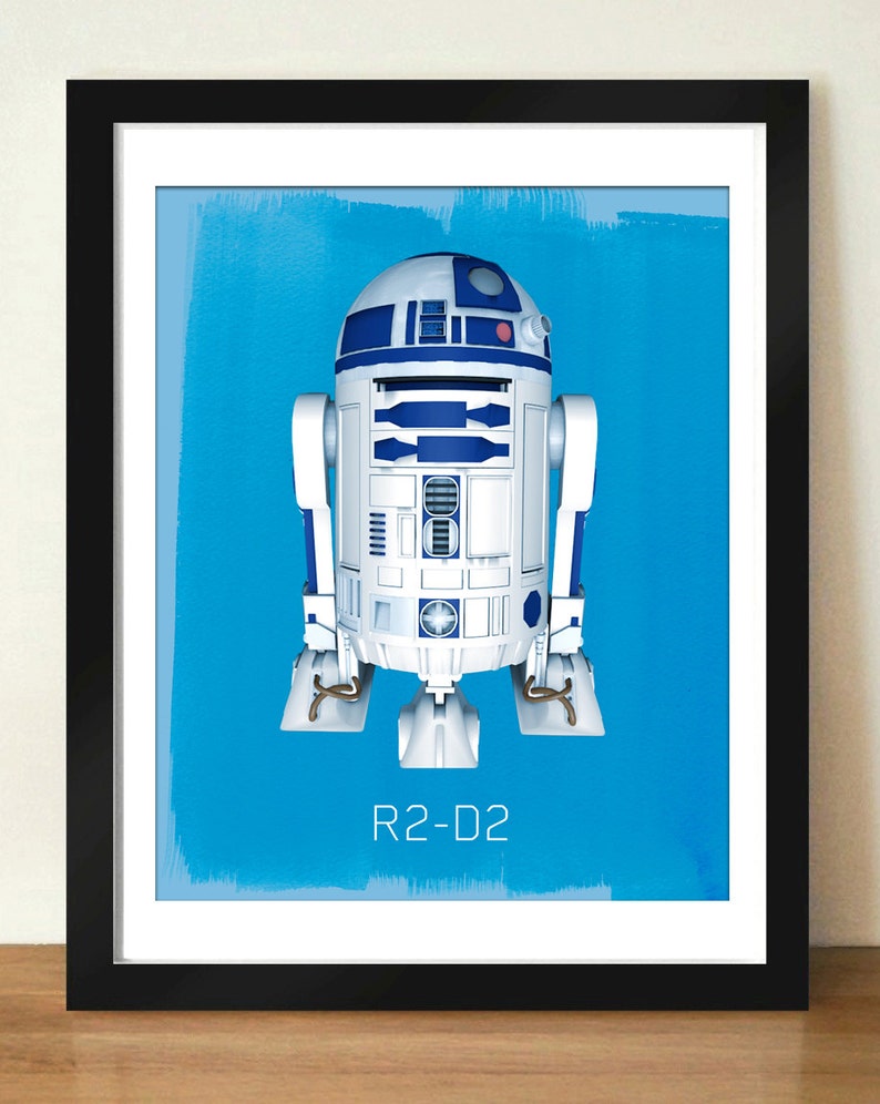 Digital Download Star Wars R2D2 R2-D2 Poster Boys Room - Etsy