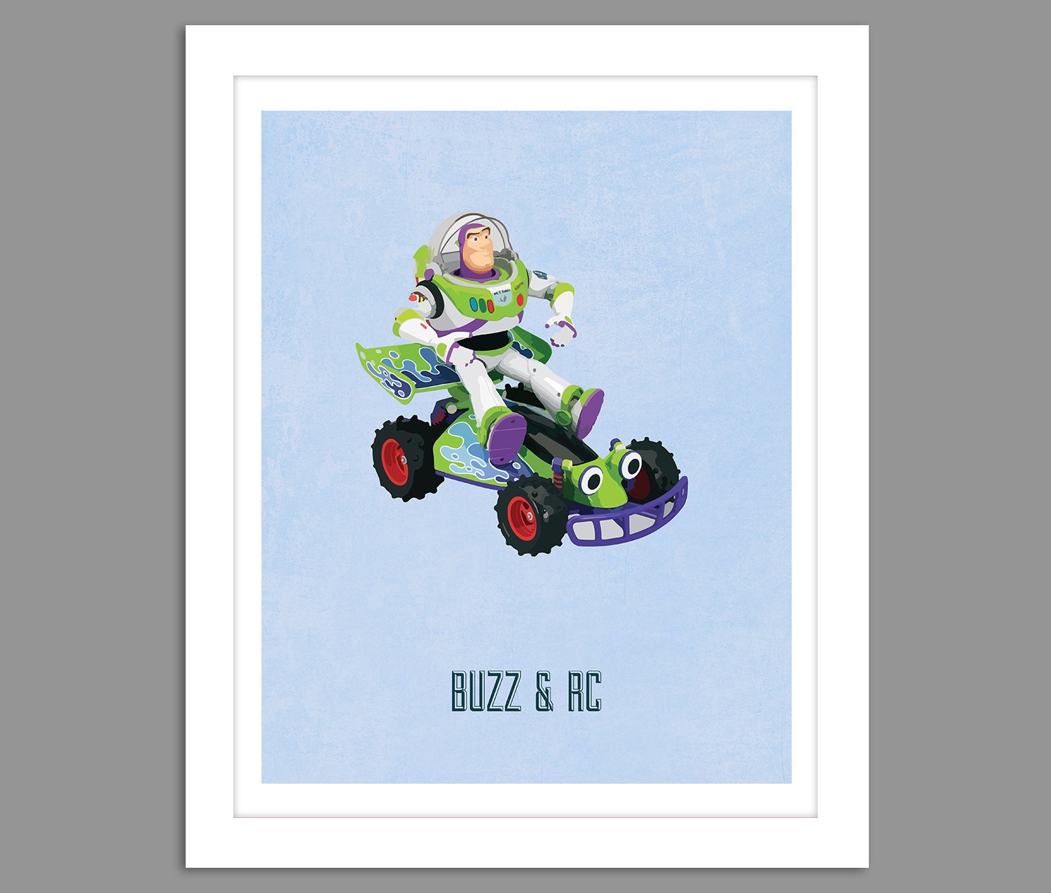 Digital Download Toy Story Buzz Lightyear RC Car Poster Art Nursery Art ...