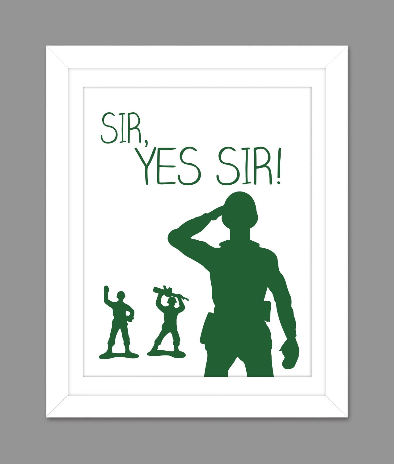 Digital Download Toy Story Sarge Sir Yes Sir Poster Art - Etsy