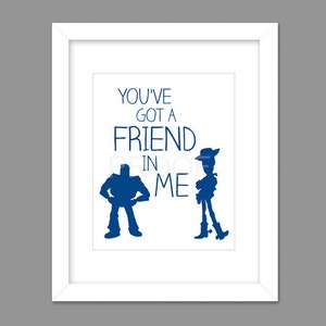 Digital Download Set of 2 Toy Story Woody Buzz Nursery Art Print, Woody ...