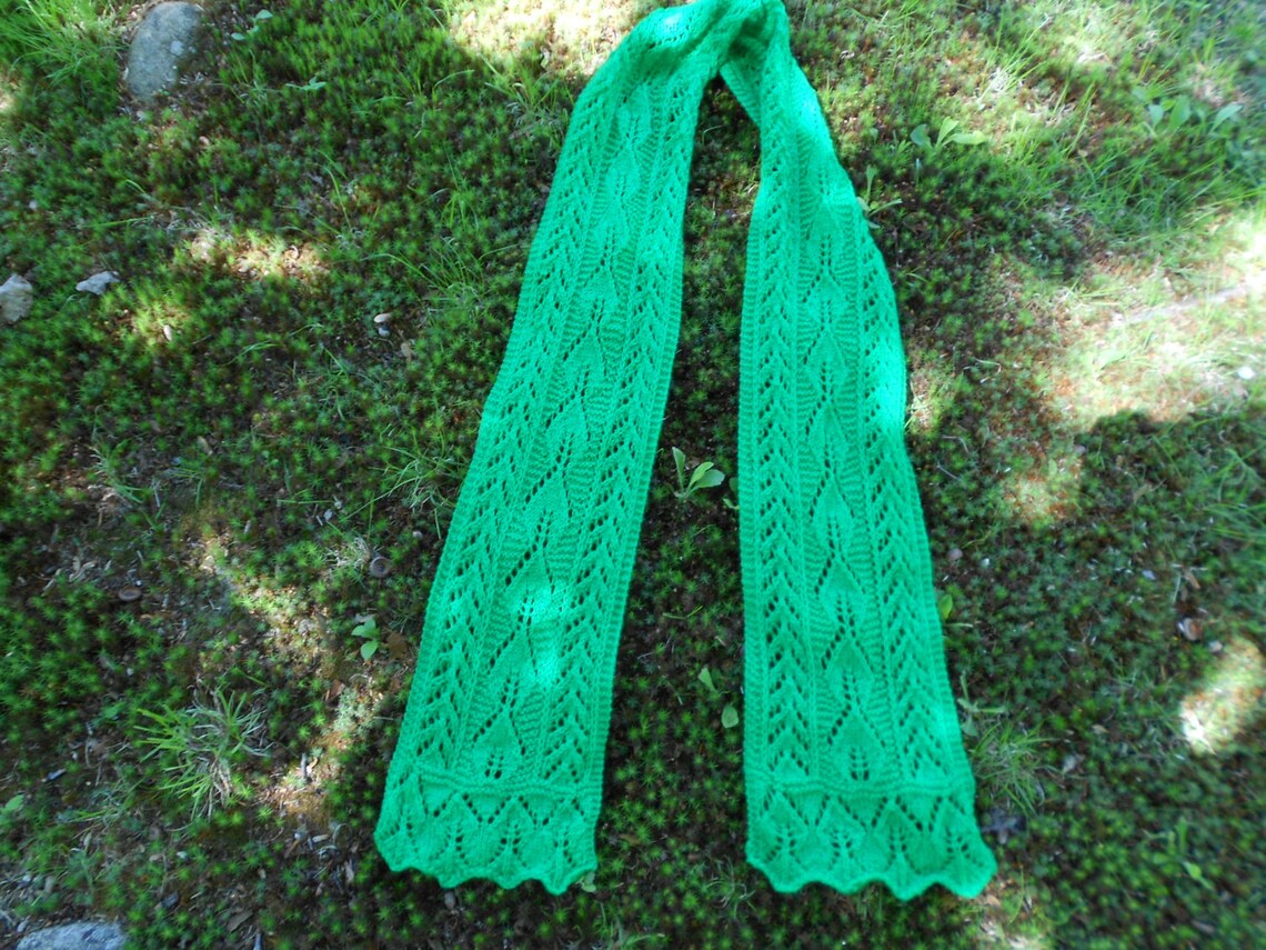 Lacy Apple Leaf Scarf - Etsy