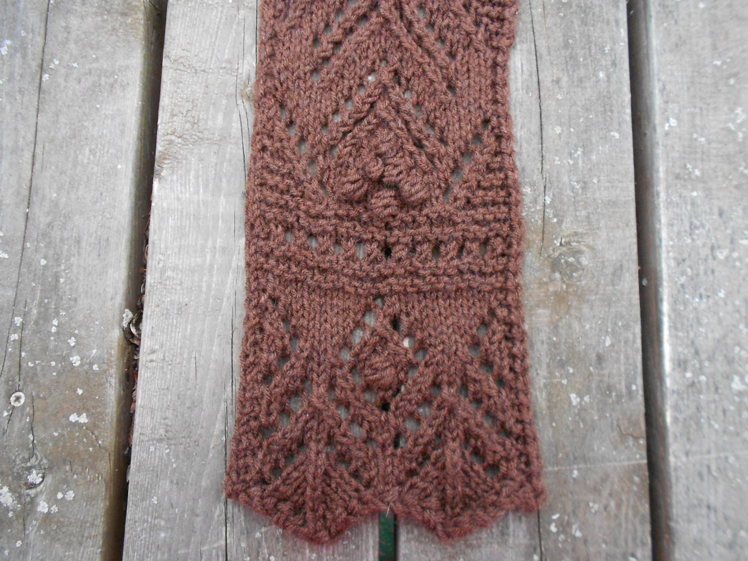 Chocolate Lace Scarf - Etsy