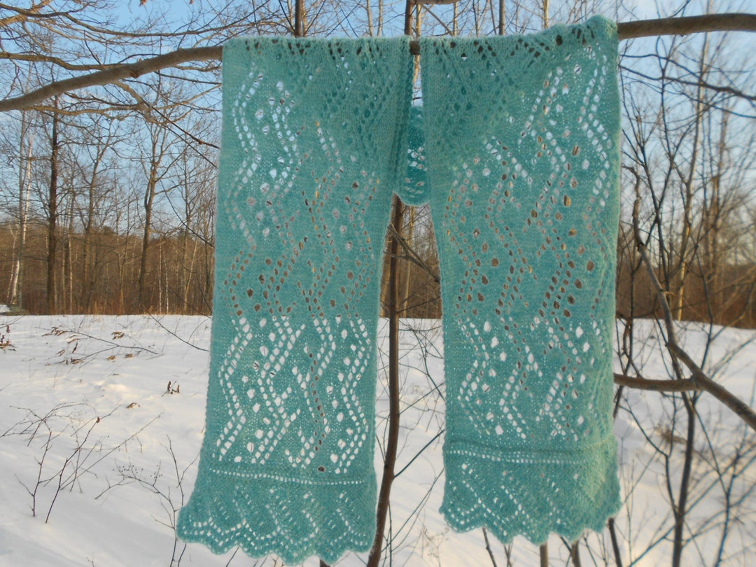 Rivers of Ice Lace Scarf - Etsy