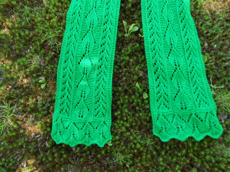 Lacy Apple Leaf Scarf - Etsy