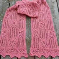 Airy Leaves Lace Scarf - Etsy