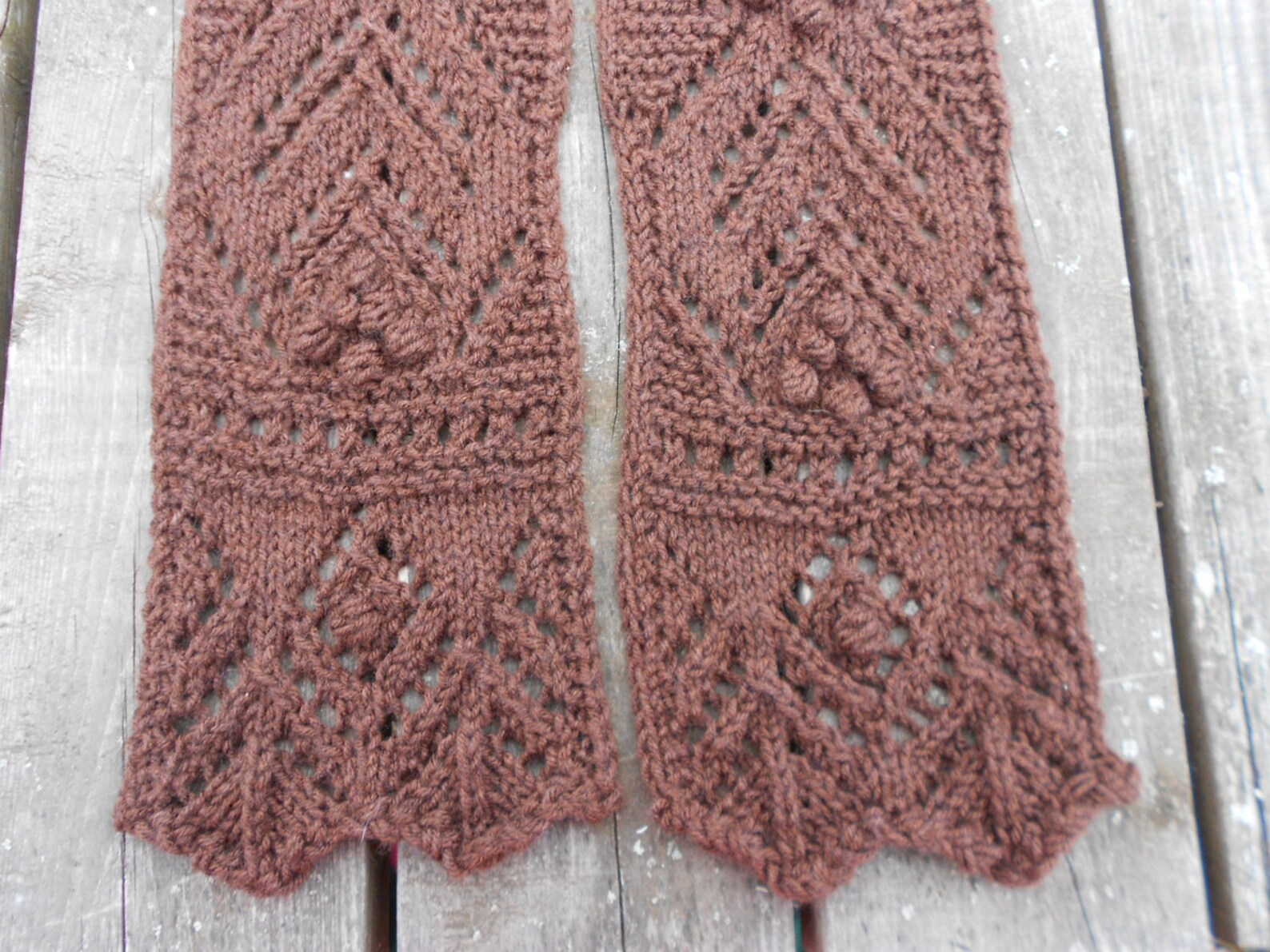 Chocolate Lace Scarf - Etsy