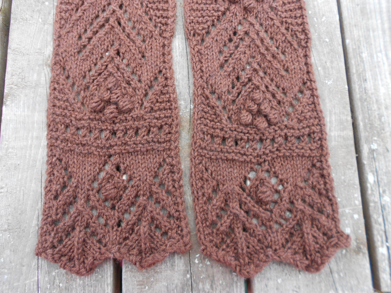 Chocolate Lace Scarf - Etsy
