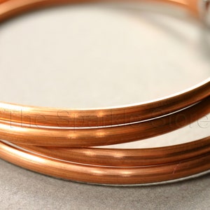 6ga Half-round Copper Wire, Dead Soft, 1/2 Round, Bangle Wire, Ring ...