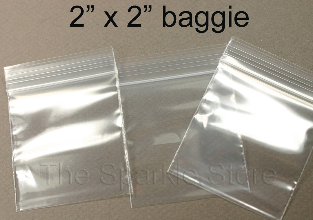 Mini Zipper Bags, 2" X 2", 2 Mil Poly, Small Zipper Bags, Zip Bags ...