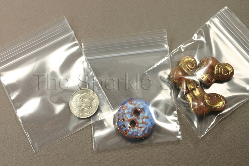 Mini Zipper Bags 2 X 2 2 Mil Poly Small Zipper - Etsy