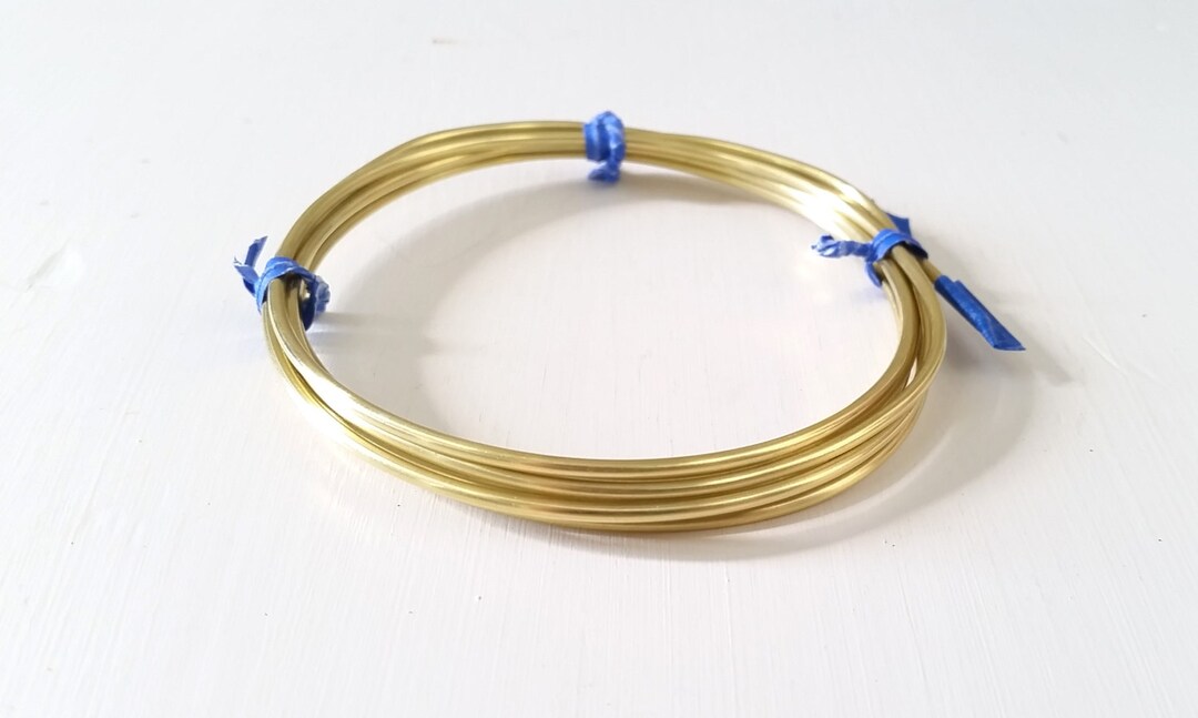 16ga Yellow Brass Wire - Dead Soft - Round Wire - 10 Feet of Wire, Nice ...
