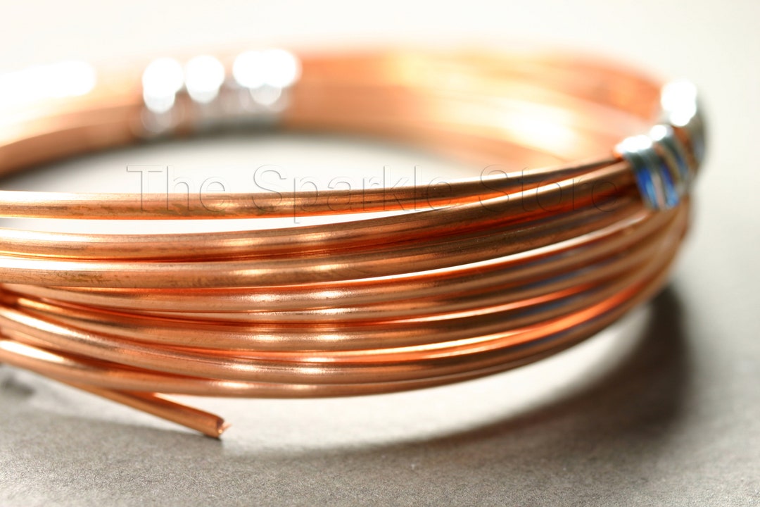 12ga Half-round Solid Copper Wire, Choose Your Length, #110 USA DS ...