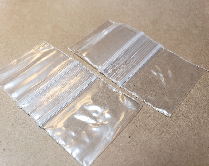 Tiny Zipper Bags, 1.5" X 1.0", 2 Mil Poly, Seed Storage, Bags for Tiny ...