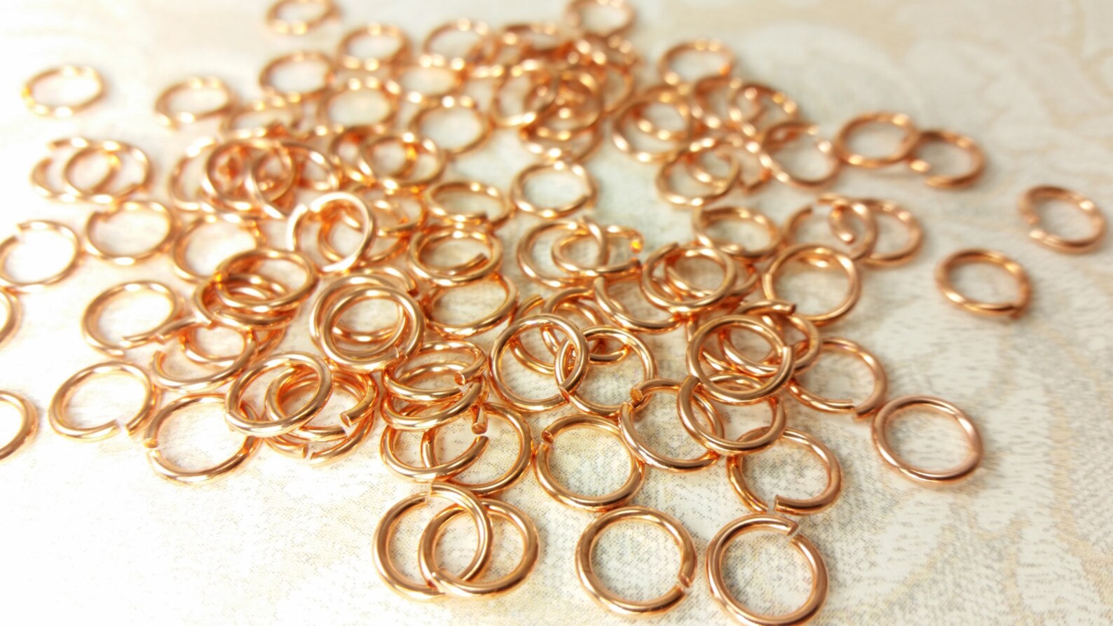 Solid Copper Jump Rings 7.8mm Outside Dimension 5.8mm Inside - Etsy