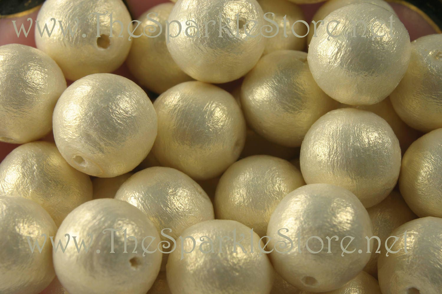 8mm rich cream cotton pearl beads vintage style newly | Etsy