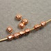 Faceted and Sparkly Solid Copper Beads, Tiny 2.1mm X 2.4mm Beads, Made ...
