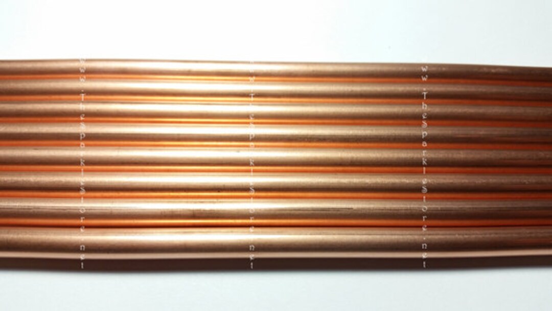 Copper Tubing, Seamless, Hard Copper 12 Long 2.9mm Diameter, Thin ...
