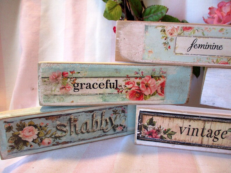 Mini Made to Order Shelf Sitters,word Wood Blocks, Wood Pieces With ...