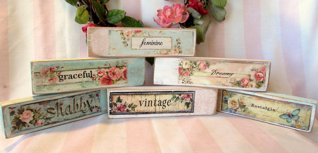 Mini Made to Order Shelf Sitters,word Wood Blocks, Wood Pieces With ...