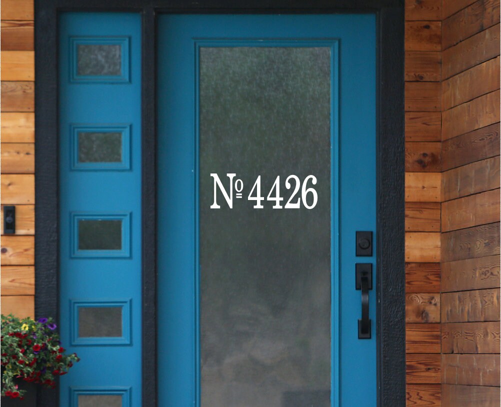 Vinyl House Numbers, Front Door Address Decal, Street Address Decal - Etsy