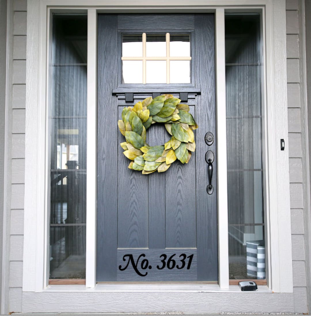 Vinyl House Numbers, Front Door Address Decal, Street Address Decal - Etsy