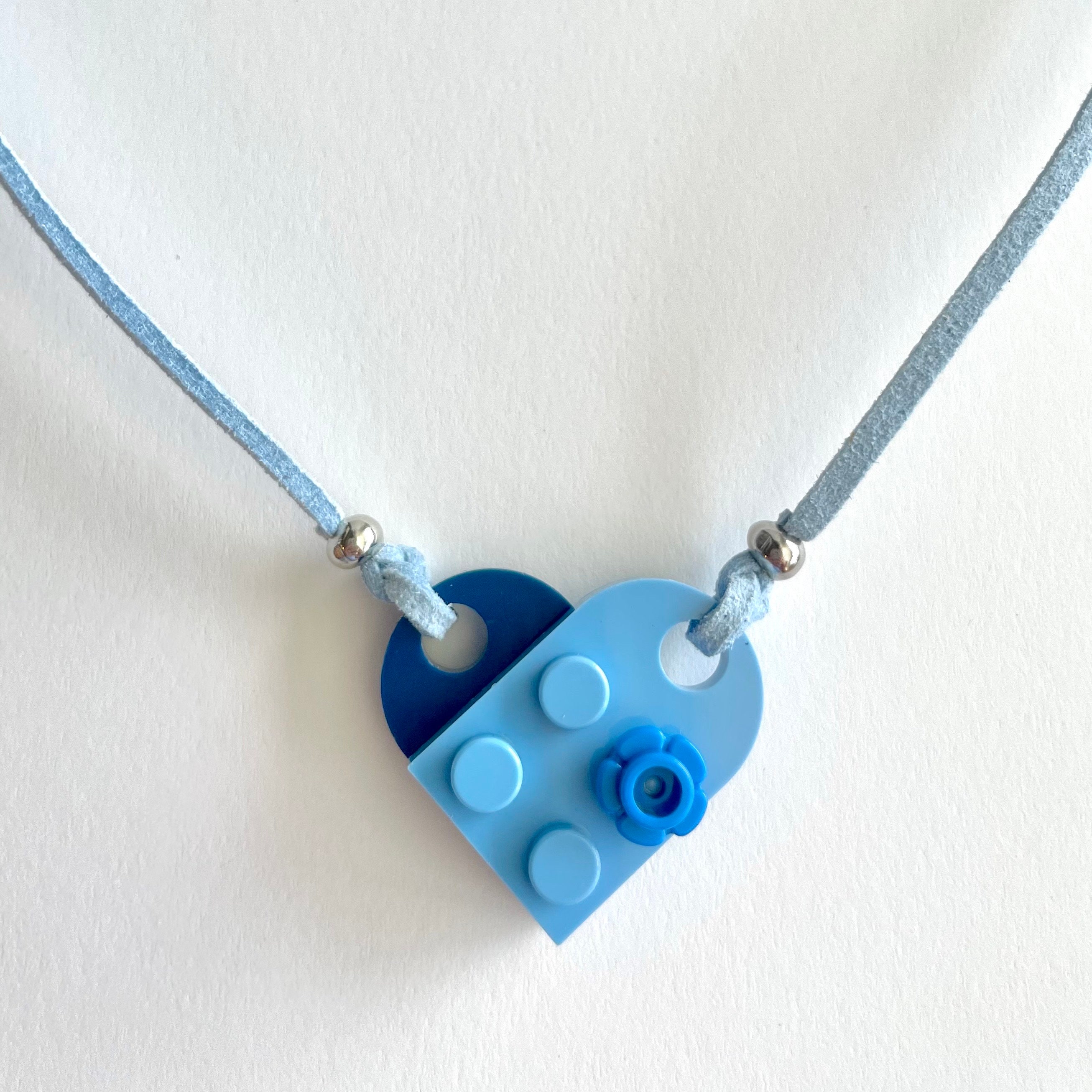 Bluey Inspired Brick Heart Necklaces - Etsy