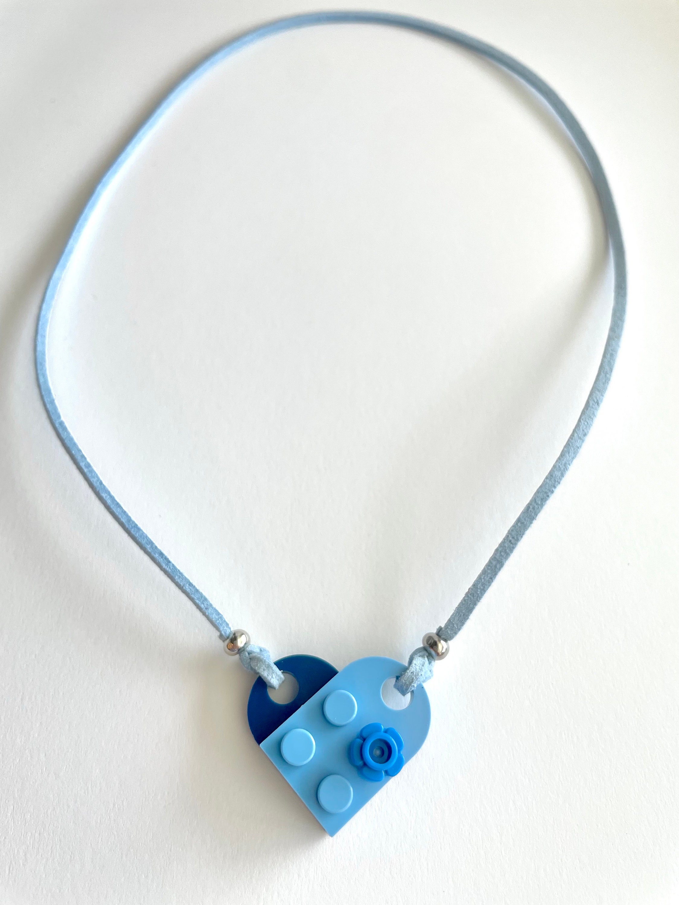 Bluey Inspired Brick Heart Necklaces - Etsy