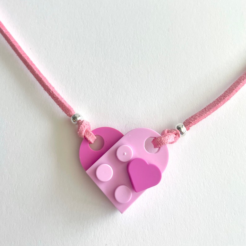 Barbie Inspired Brick Heart Necklaces - Etsy