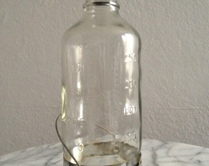 Antique Medical IV Drip Bottle - Industrial, Steampunk Vintage Look - Etsy