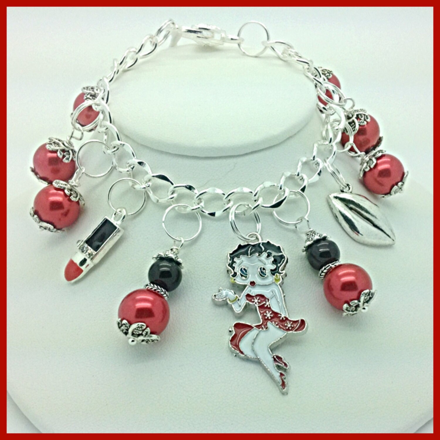Betty Boop Retro Inspired Bracelet Charm Jewelry by Uberjewelrydesigns ...