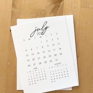 18 Month Small Monthly Desk Calendar 4.25 X 5.5 Cards - Etsy
