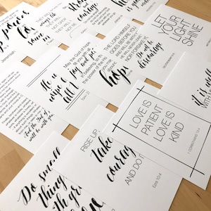 Scripture Cards Year Pack 52 Cards, Weekly Bible Verses, Desk ...