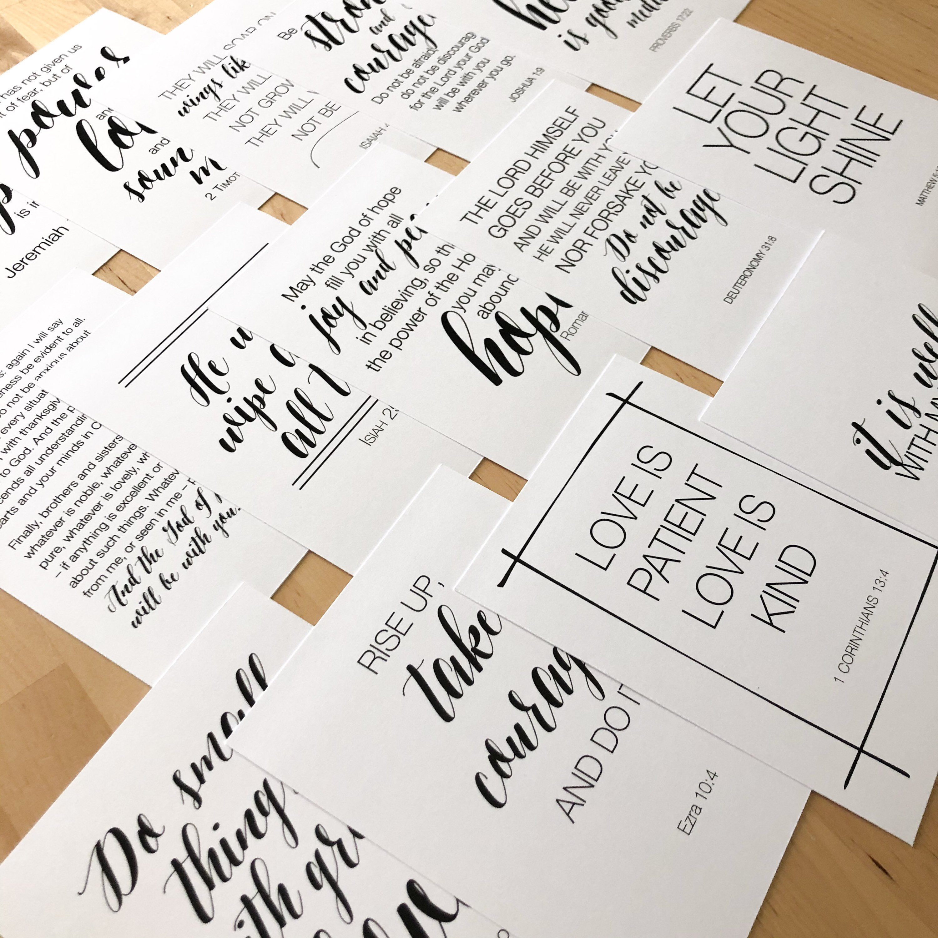 Scripture Cards PDF Year Pack 52 Cards, INSTANT DOWNLOAD - Etsy