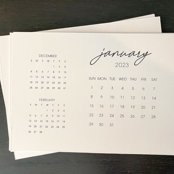 Desk Calendar - Etsy