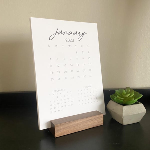 Luxury Desk Calendar - Etsy