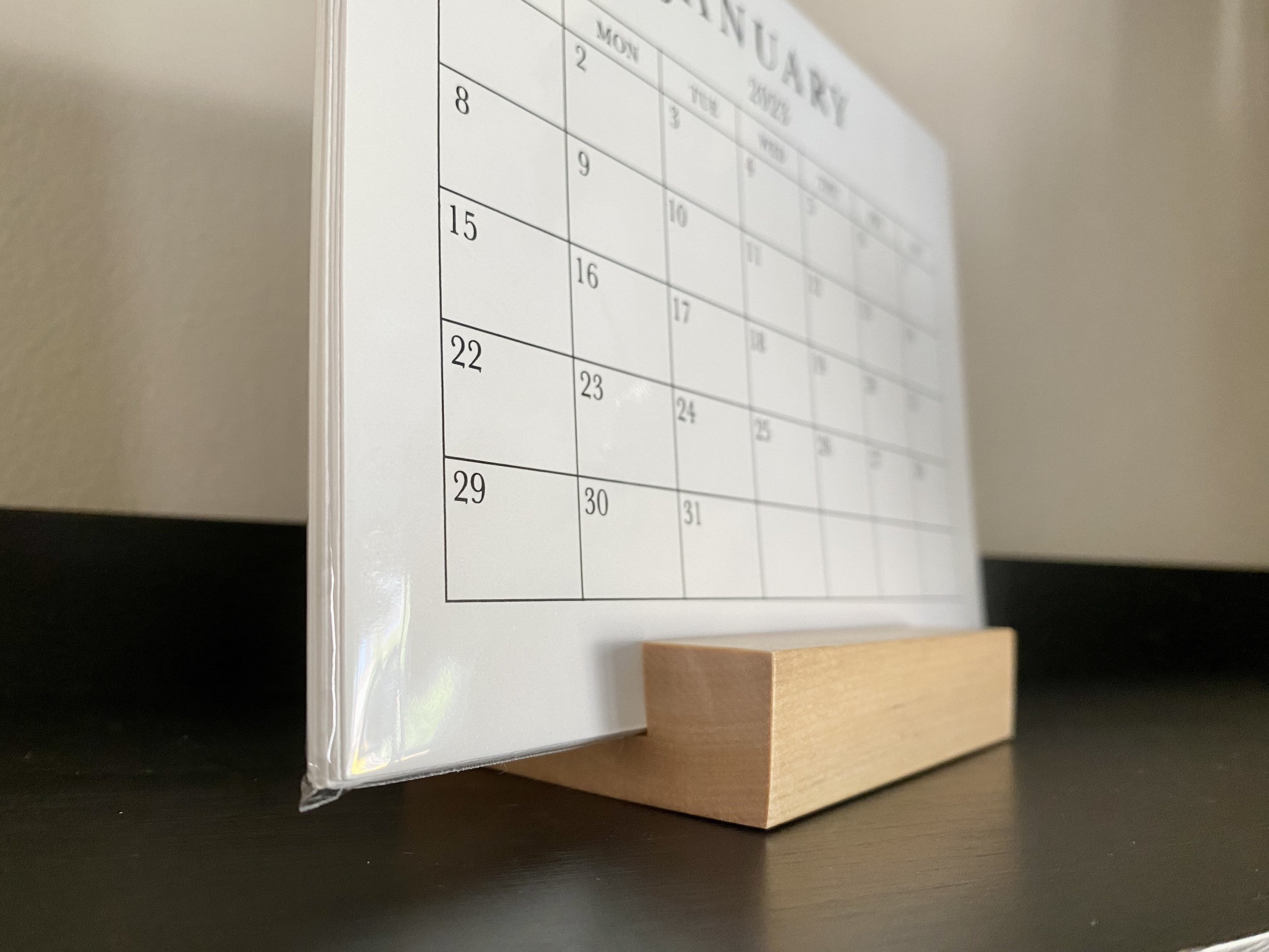 Wood Block Stand Holder for Calendars 3.5in - Etsy