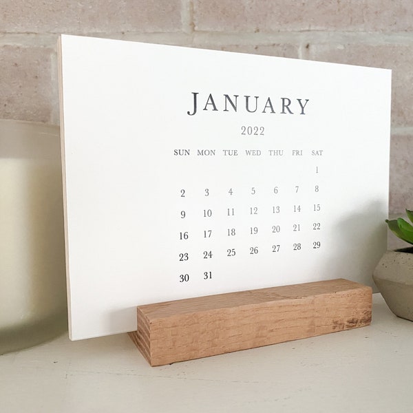Desk Calendar - Etsy