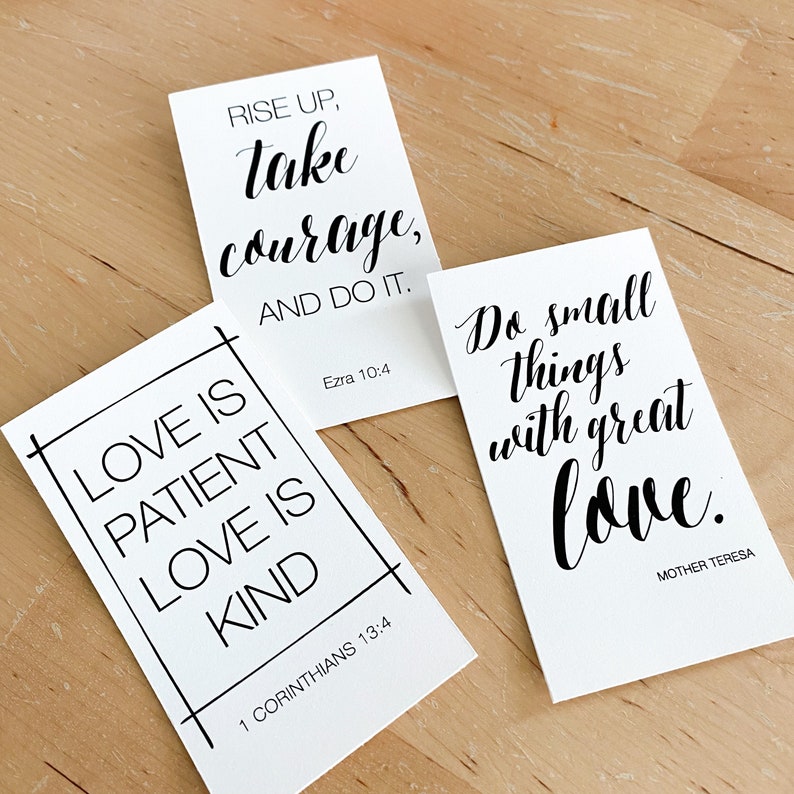 Digital File of 10 Small Scripture Cards INSTANT DOWNLOAD | Etsy