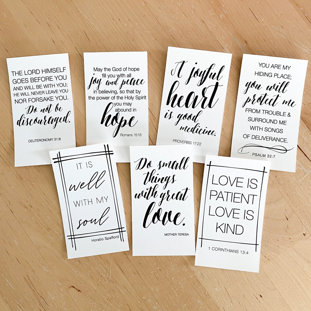 Digital File of 10 Small Scripture Cards, INSTANT DOWNLOAD - Etsy
