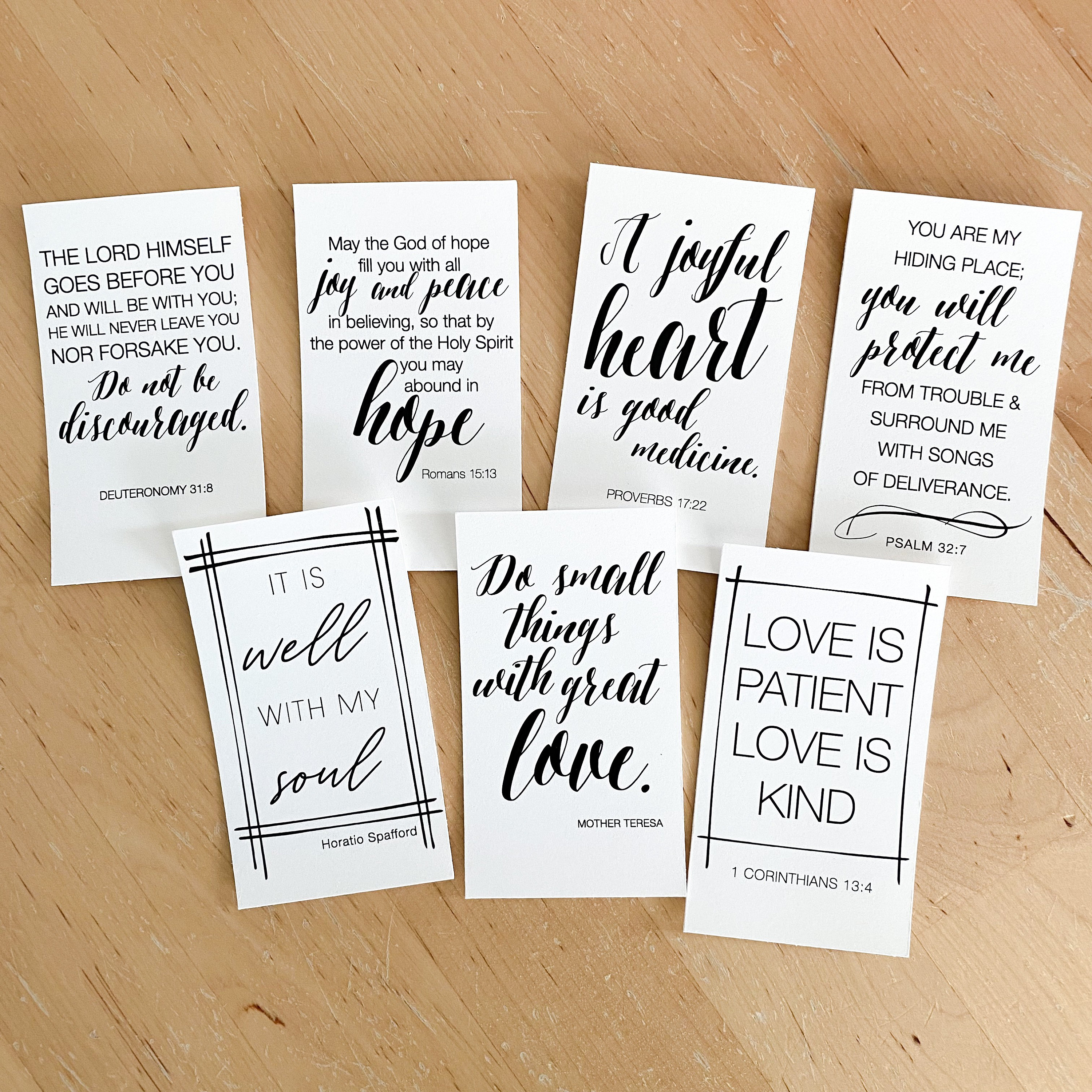 Digital File of 10 Small Scripture Cards INSTANT DOWNLOAD | Etsy