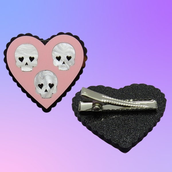 Skull Hair Clips - Etsy