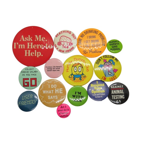 Funny Buttons - Etsy