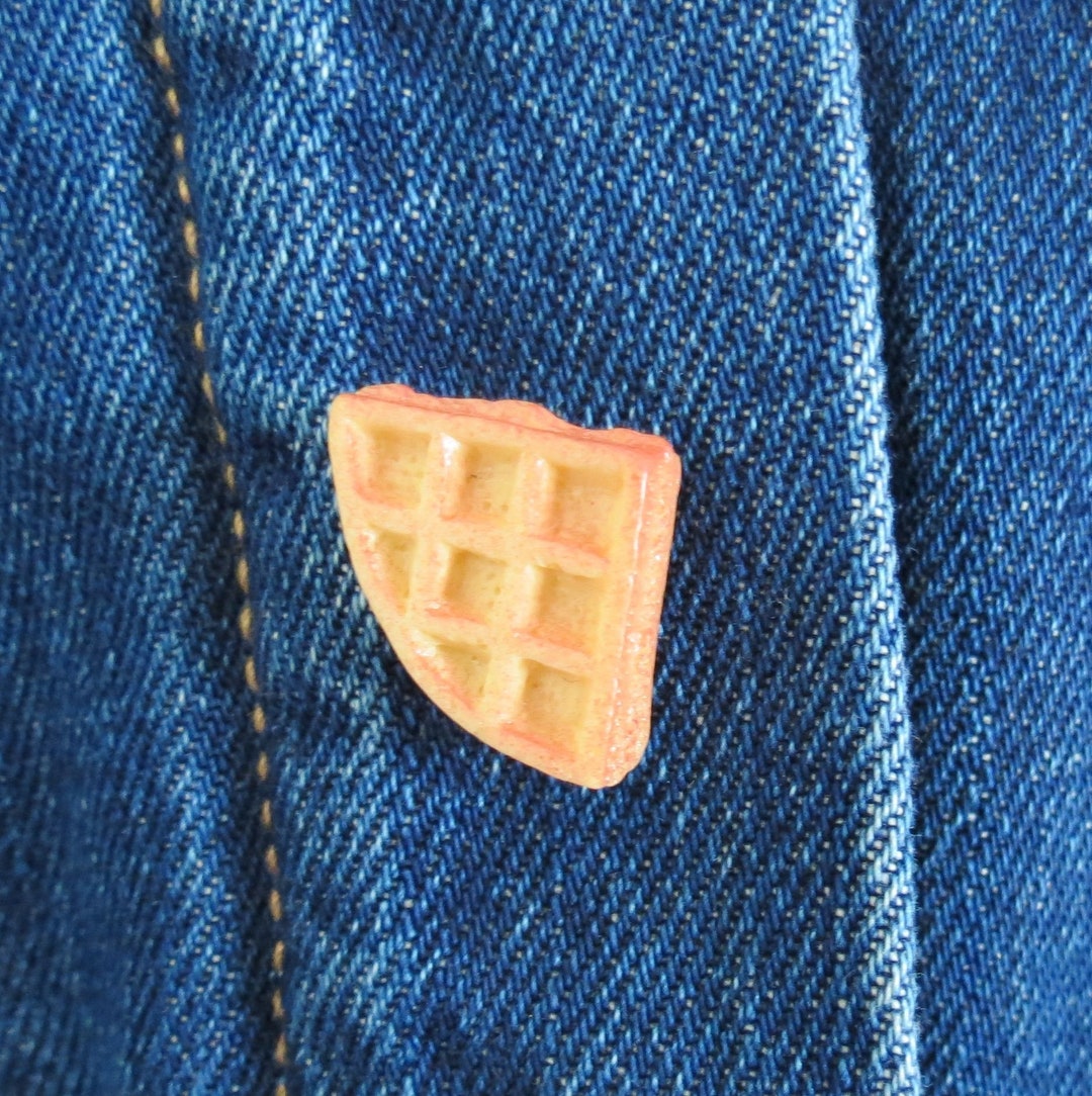 Waffle Pin - Cute Food Brooch - Breakfast Sweets Brunch Accessory - Etsy