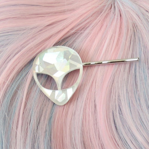 Alien Hair Clips Holographic Bobby Pins - Etsy