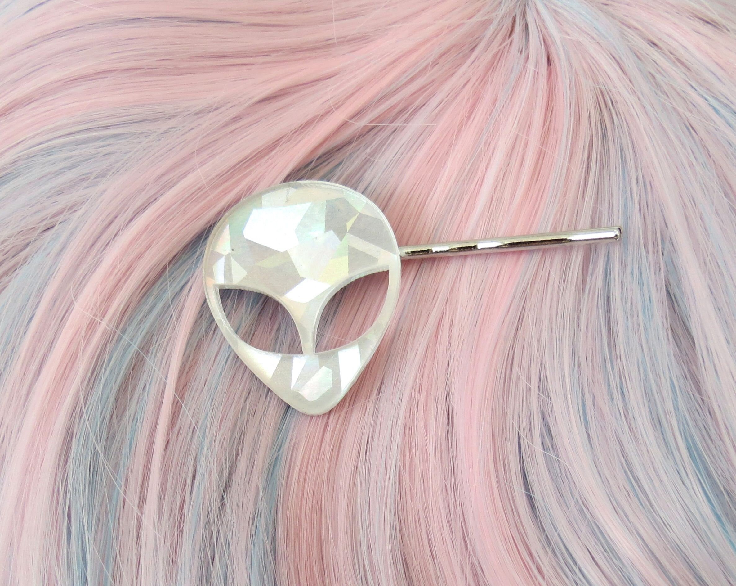 Alien Hair Clips Holographic Bobby Pins Set | Etsy