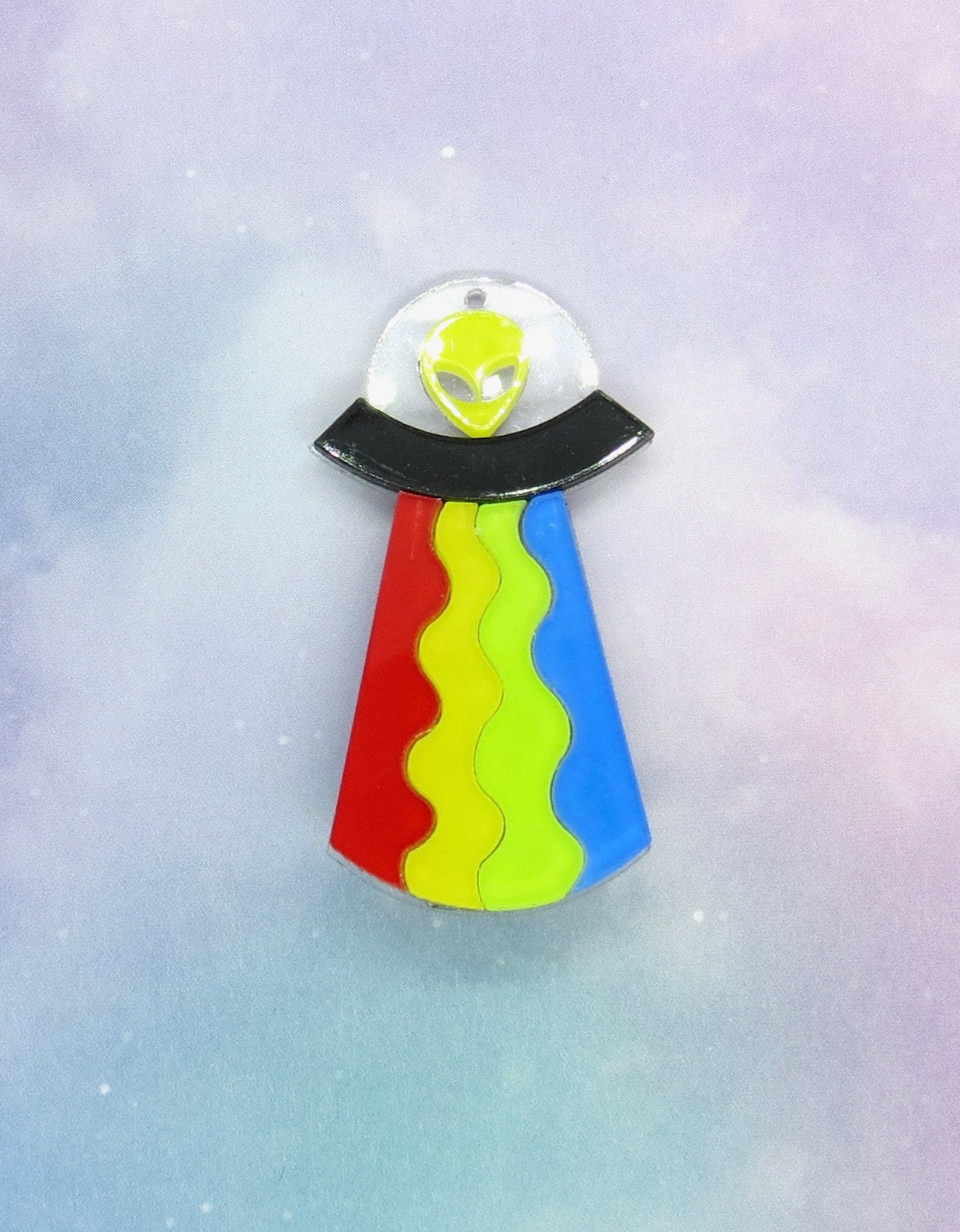 Alien Hair Clip Kawaii Rainbow 90s Y2K Barrette - Etsy